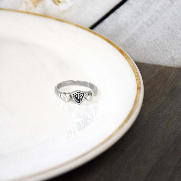 CTR Satin Heart Ring - Sterling Silver - Shop Ringmasters
